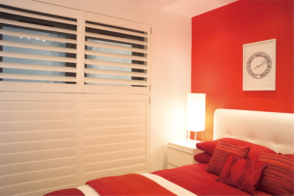 Plantation Shutters - Contemporary - Bedroom - Miami - by Ford Window Treatments | Houzz UK