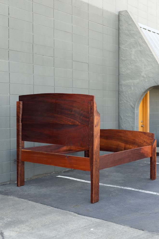Queen Size Redwood Bed - Rustic - Bedroom - San Francisco - by Santa ...