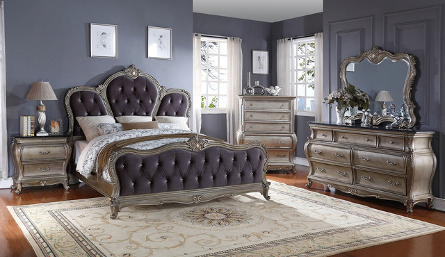 Roma Bedroom Set - Traditional - Bedroom - New York - by TheBedroomSets ...