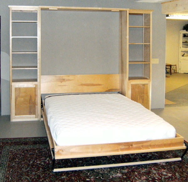 Rustic Maple Murphy Bed with Natural Finish - Bedroom - Other - by K A ...