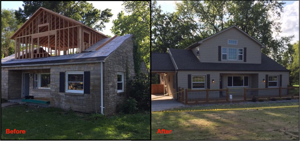 Second Story Addition - Before and After - Bedroom - Kansas City - by ...