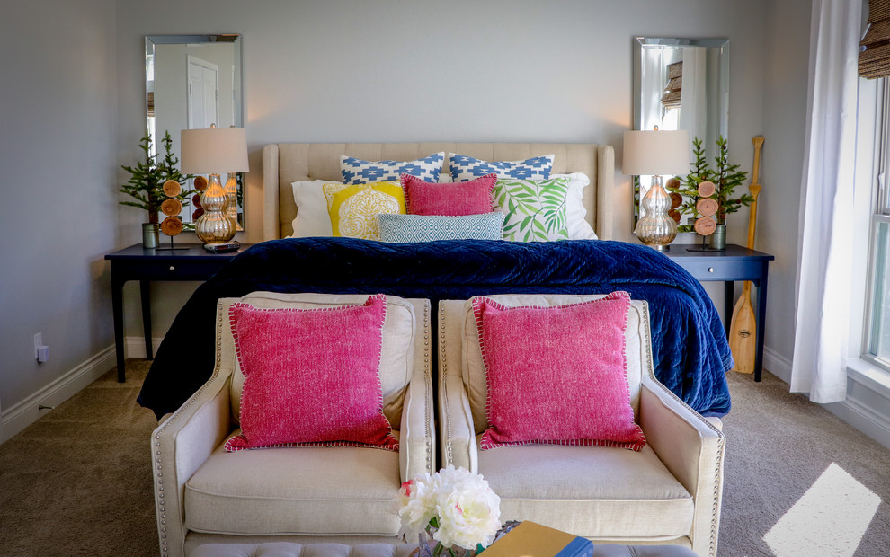 Seguin New Build with Striking Color - Eclectic - Bedroom - Austin - by ...