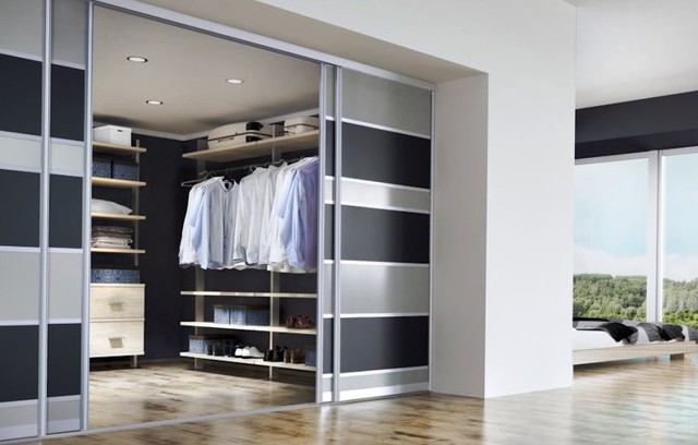 SLIDING DOORS TRACK AND RAIL SYSTEM - Modern - Wardrobe - Miami - by ...