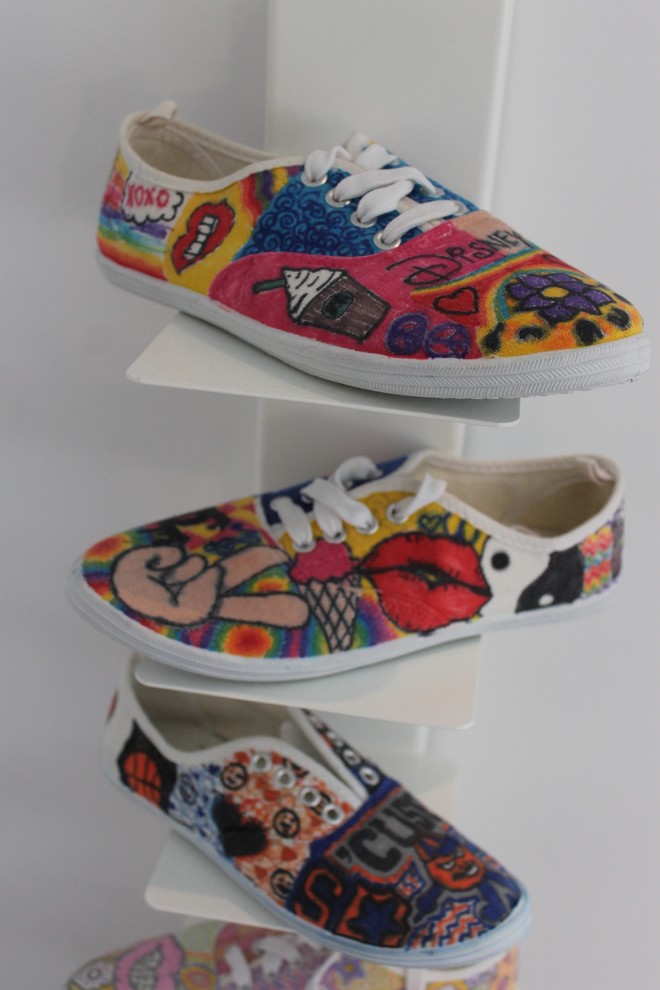 Sneaker Art by the Teen Girl - aspiring, talented artist - Midcentury ...