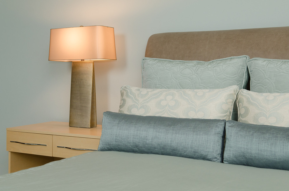 Soft Blue Modern Master Bedroom - Contemporary - Bedroom - Portland ...