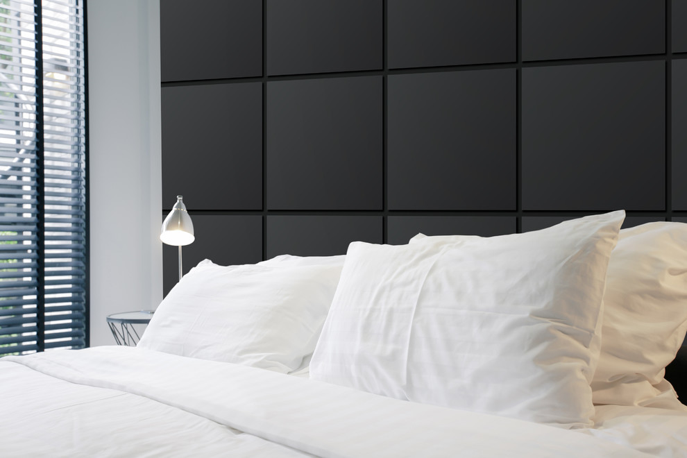 Square Panel Bedroom Wallpaper Mural - Contemporary - Bedroom ...