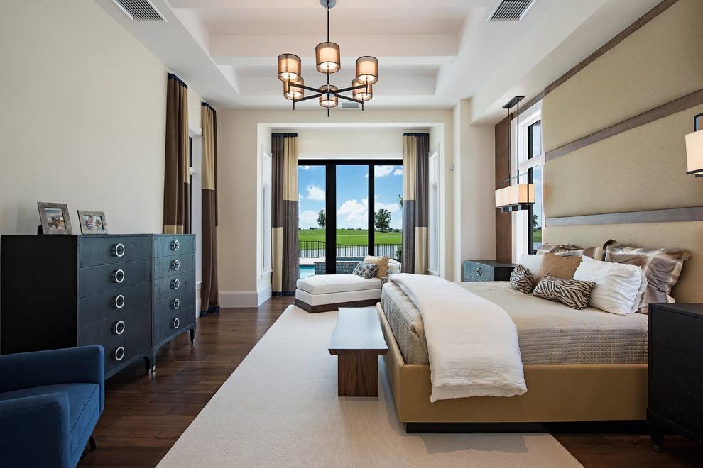 Talis Park Estate Home "Sinatra Model" - Contemporary - Bedroom - Miami ...