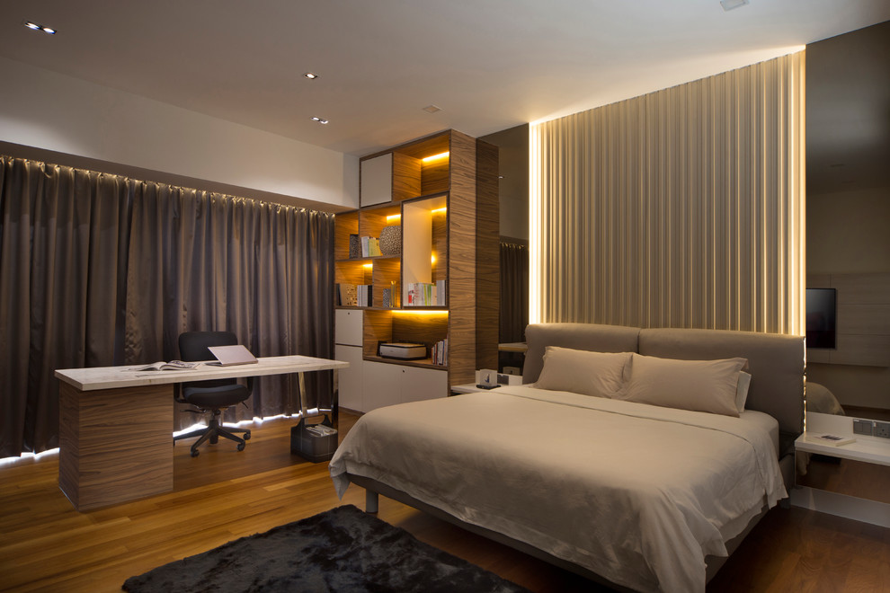Terrace house in North East part of Singapore - Modern - Bedroom ...