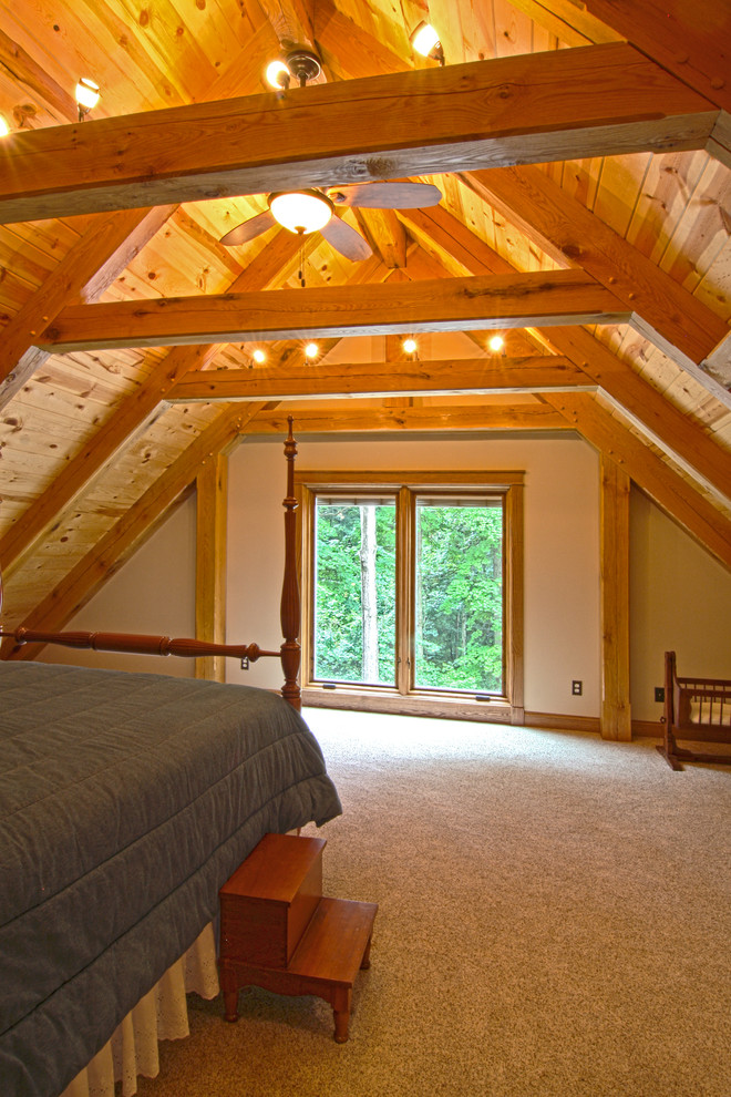 The Dickerson Timber Frame Estate - Craftsman - Bedroom - Raleigh - by ...