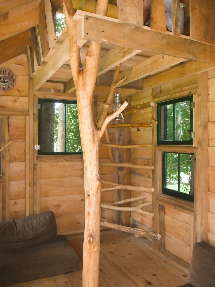 the Jolley Boys tree house in St. Albans, Vt. - Eclectic - Bedroom ...