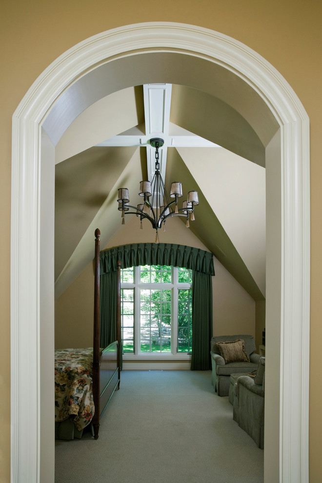 Thickened Cased Arch Opening to Master Bedroom with Vaulted Ceiling ...