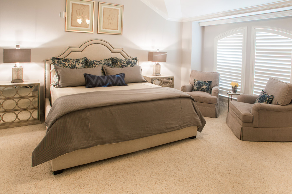 Transitional Master Bedroom - Transitional - Bedroom - Dallas - by ...