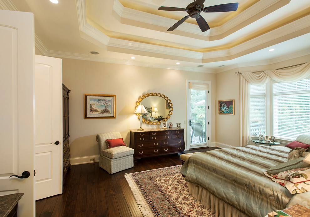 Tray and Stepped Ceiling Treatments in Master Bedroom - Bedroom ...
