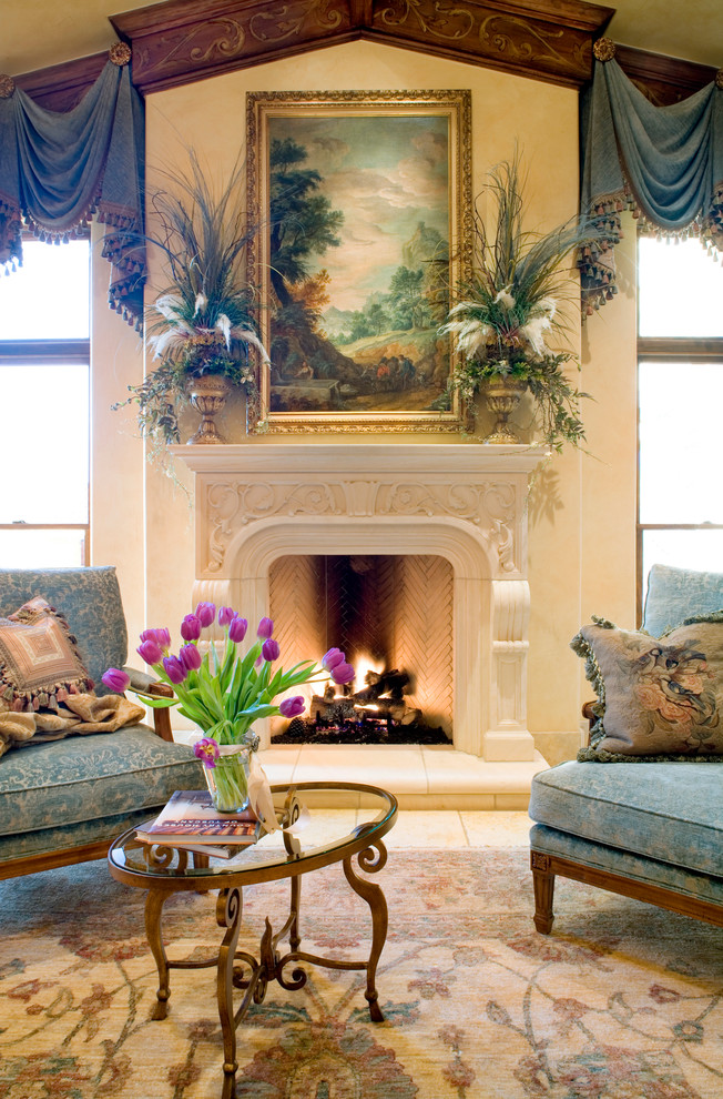 Tuscan Villa - Traditional - Living Room - Austin - by Linda McCalla ...