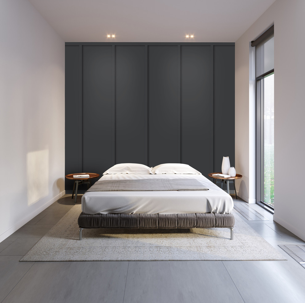 Vertical Panel Bedroom Wallpaper Mural - Contemporary - Bedroom ...