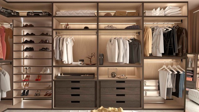 Walk in Dressing Room in Manhattan Style - Modern - Wardrobe - London ...