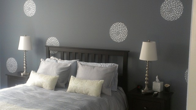 Wall Stencil - Transitional - Bedroom - Portland - by Pearl Painters | Houzz IE