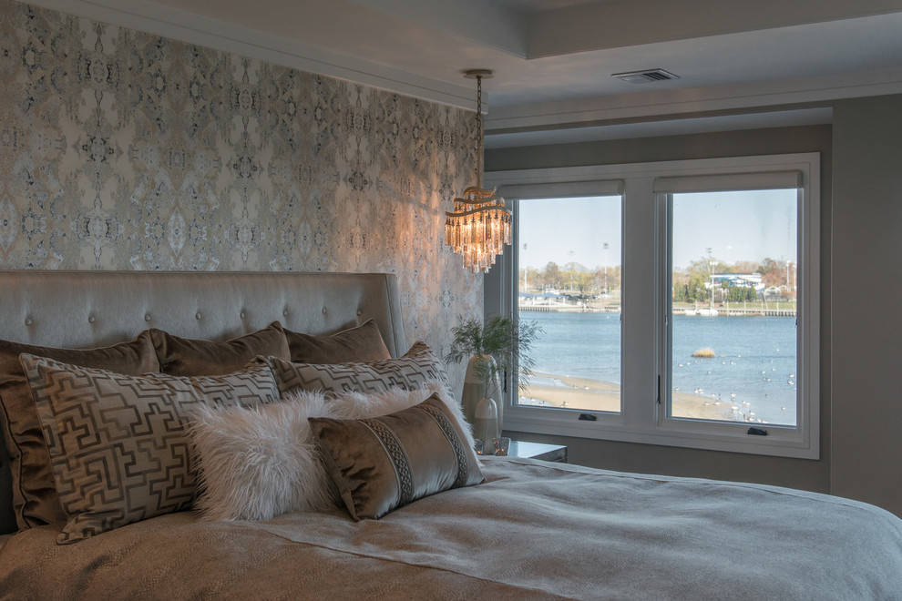 Waterfront Complete Renovation - Master Bedroom - Transitional ...