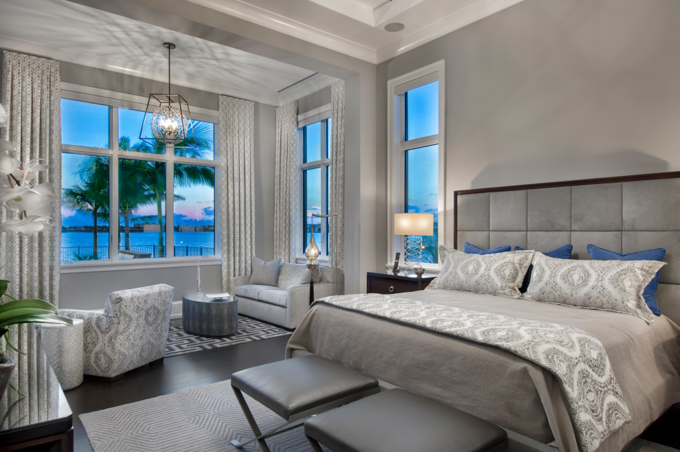 Waters Edge Master Suite - Contemporary - Bedroom - Miami - by Sater ...