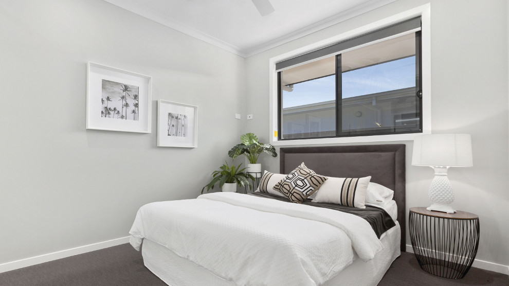 Black Sliding Windows in a bedroom - Modern - Bedroom - Brisbane - by ...