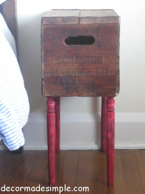 Wood Box Side Table - Eclectic - Bedroom - Cleveland | Houzz