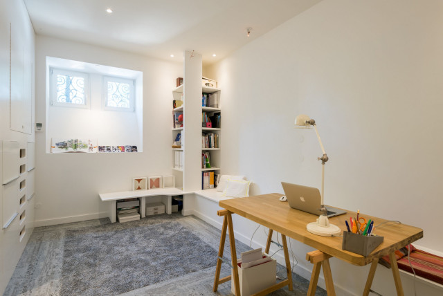 AMENAGEMENT D'UNE CAVE - Contemporary - Home Office - Lyon - by ...