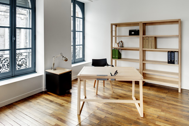 Bureau naturel bois massif - Contemporary - Home Office - Toulouse - by ...