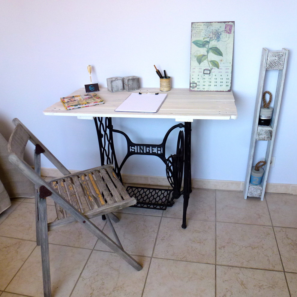 Bureau / Table "Singer" - Farmhouse - Home Office - Montpellier - by ...