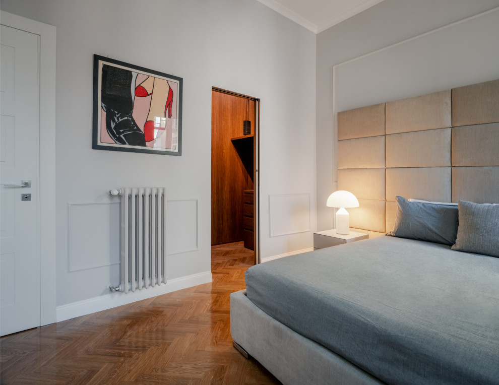 CAMERA DA LETTO PADRONALE - vista cabina armadio - Contemporary ...