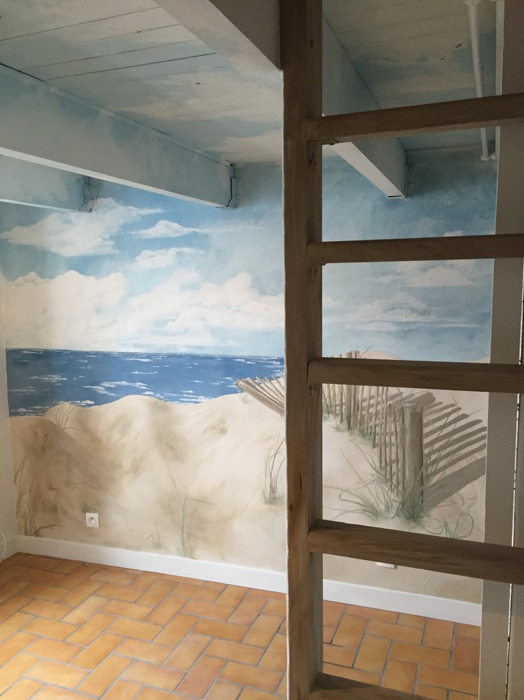 FRESQUE BORD DE MER - Bedroom - Other - by L' ATELIER DES MURS MURS | Houzz
