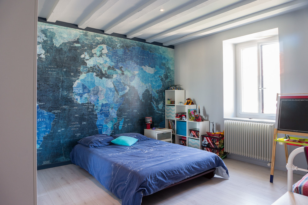 La maison bleue - Eclectic - Bedroom - Lyon - by Vincent Delaunay ...