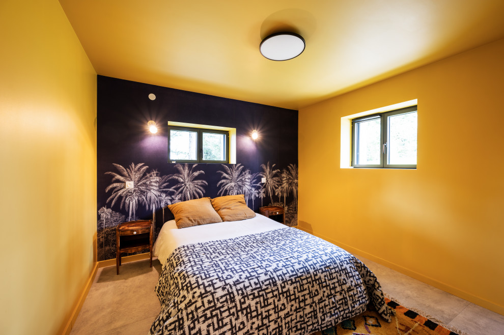 Fleurieu-sur-Saône - UNE MAISON DANS LA NATURE - Contemporary - Bedroom ...