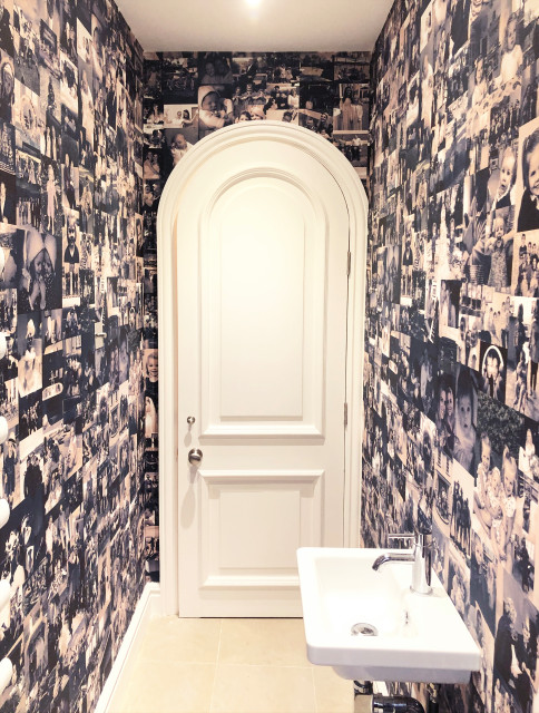 Bespoke Photographic Cloakroom Wallpaper - Traditional - Cloakroom - by ...