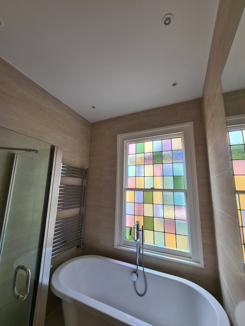 Cloak room with the style and Bathroom Ceiling in Putney SW15 - Modern ...