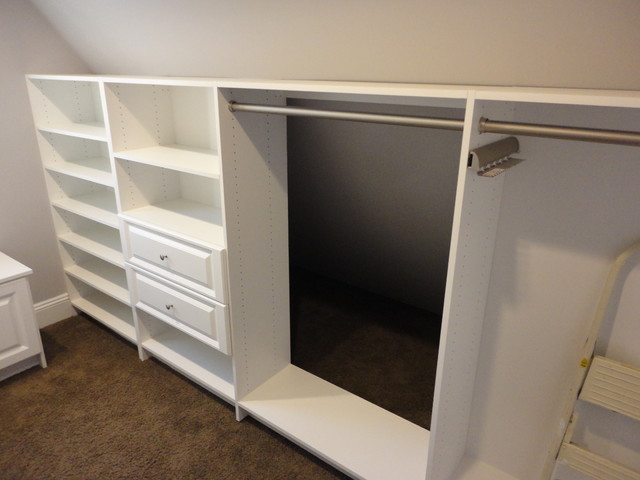 2018: Custom Closet with Sloped Ceilings - Wardrobe - New York - by ...