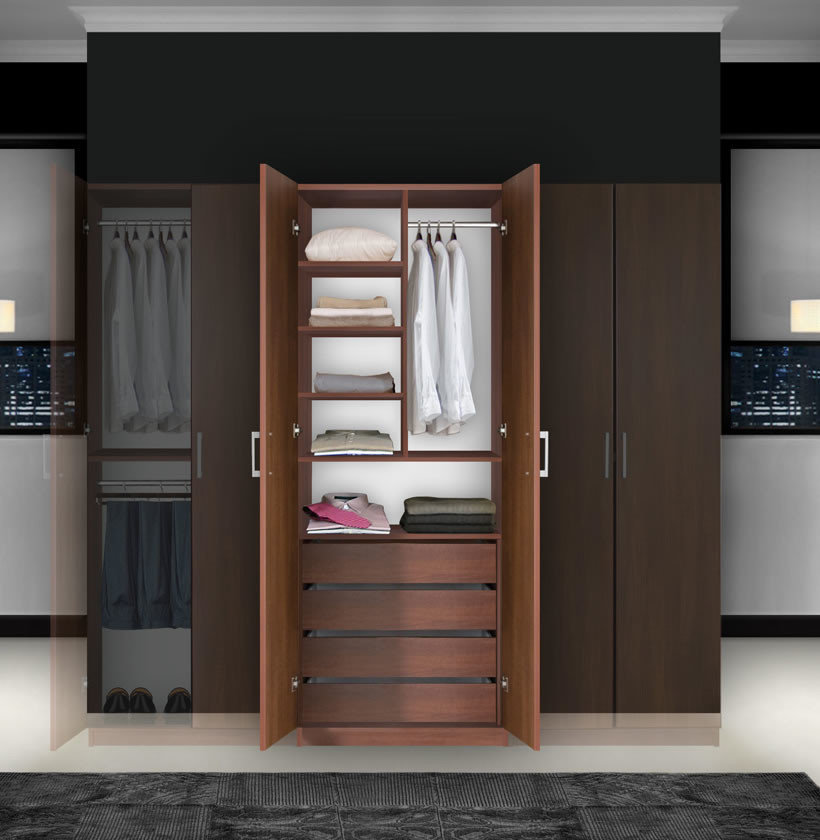 Bella Bedroom Armoire - Double Doors Armoire - Contemporary - Closet ...