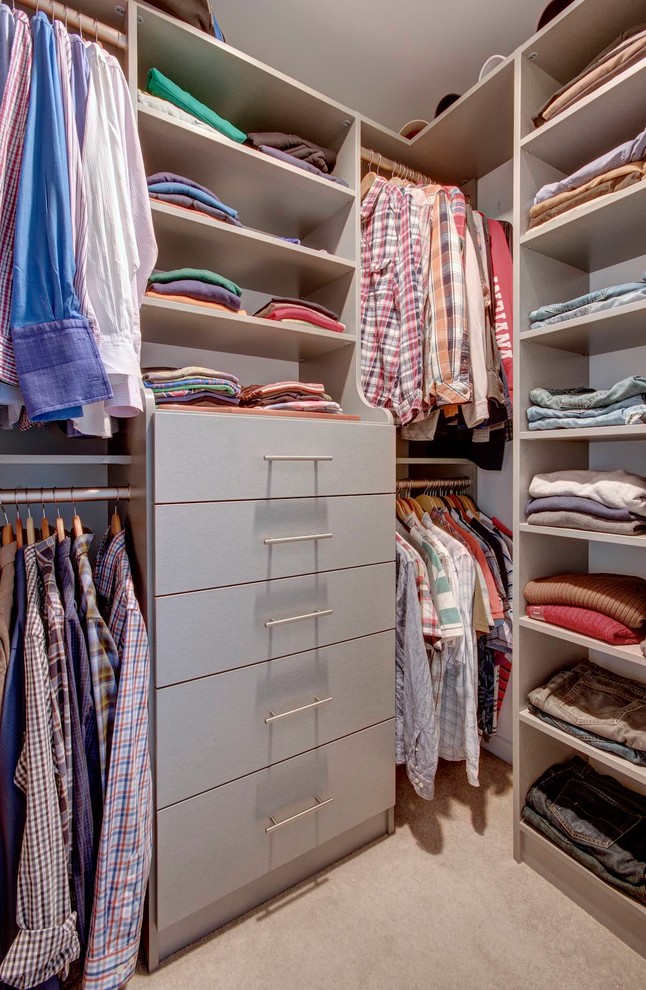 Brushed Grey Closets - Modern - Closet - New York - by Built-Rite ...