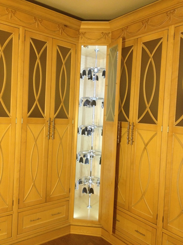 Built in master closet ( maple ) - Traditional - Closet - Philadelphia ...