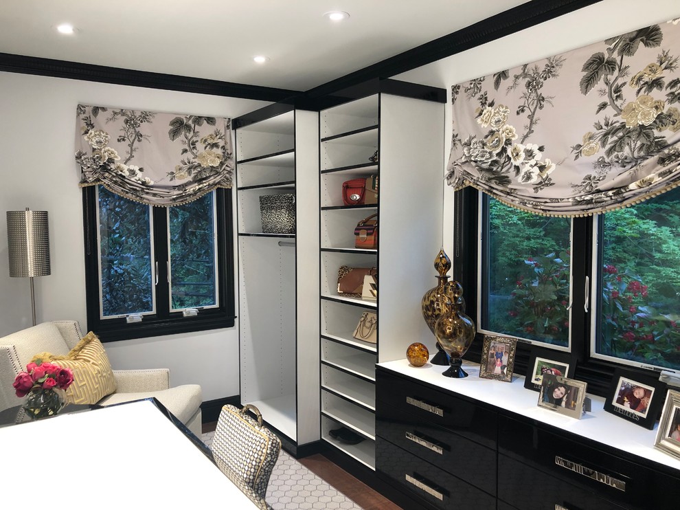 Chanel Inspired Dressing Room Area - Transitional - Closet - New York ...