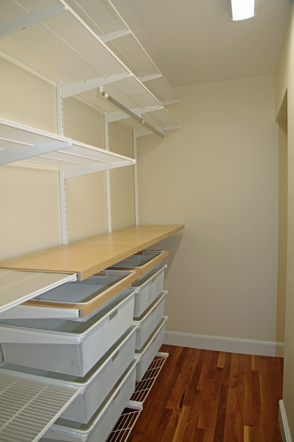 Closet created from dead space - Traditional - Wardrobe - Boston - by N ...
