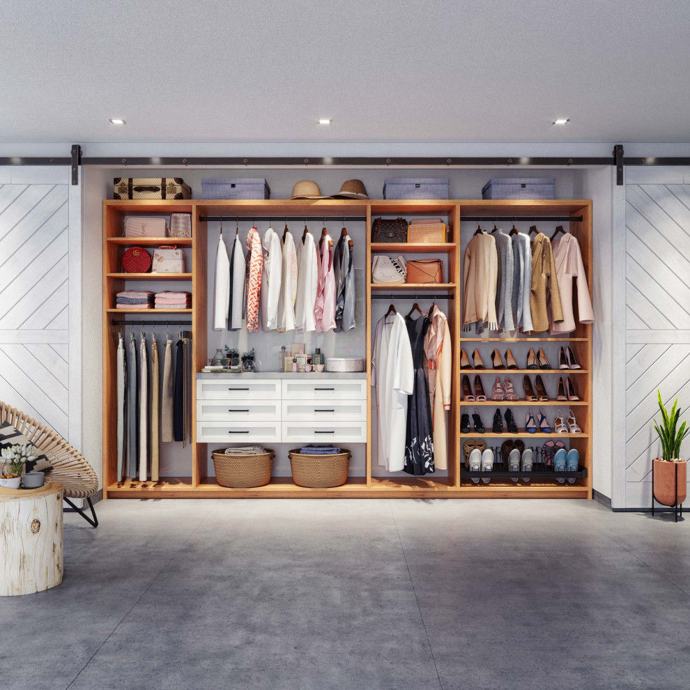 Closet Factory Reach-In Closet - Farmhouse - Closet - Los Angeles - by ...