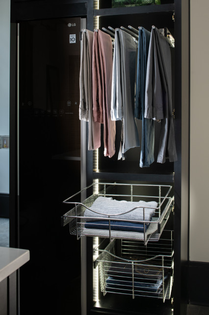 Wire Pant Rack Pullout and Closet Basket Pullouts - Wardrobe - by Rev-A ...