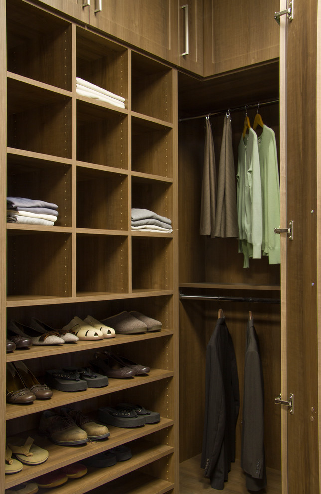 Copa Cabana Built-In Closet with Frosted Glass Inserts - Modern ...