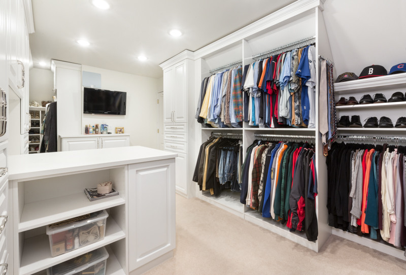 Crisp White with an Angle - Traditional - Closet - Chicago - by Closet ...