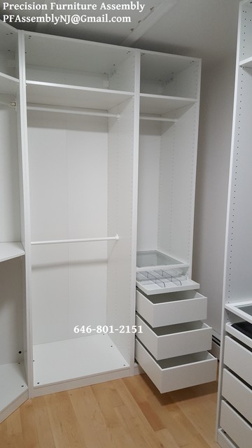 Custom PAX Wardrobe Install _ Inside Walk-in Closet - Modern - Wardrobe ...