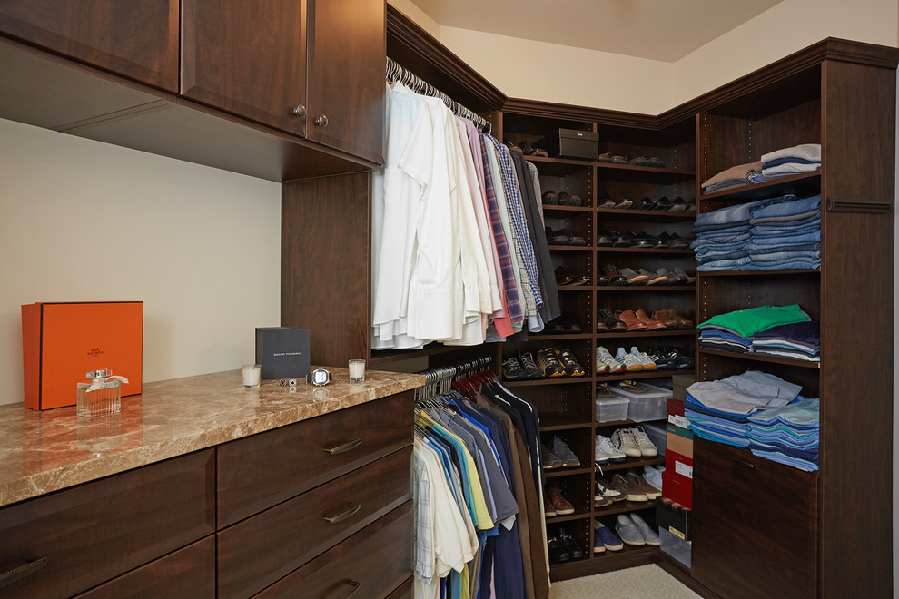 Handsome Men's Walk-In Closet (Chocolate) - Traditional - Closet - DC ...