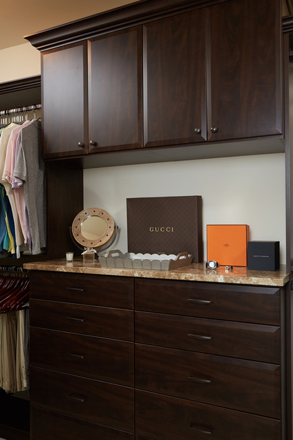 Handsome Men's Walk-In Closet (Chocolate) - Traditional - Wardrobe - DC ...