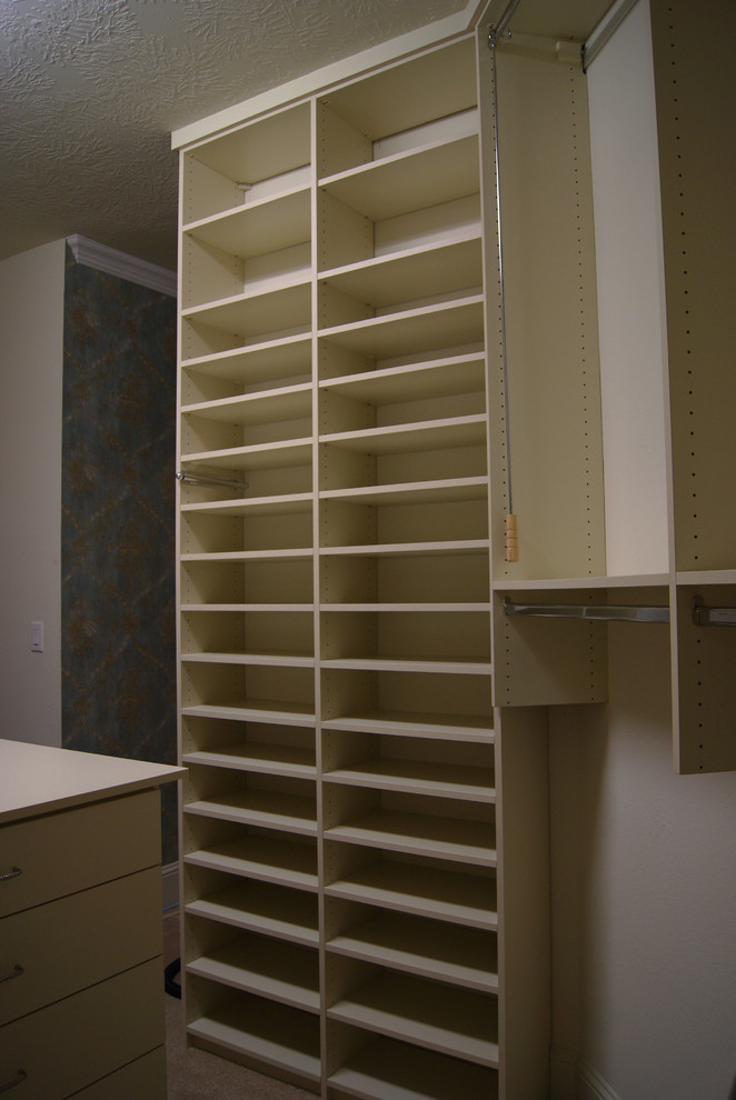 "His & Hers" Closet Design | SpaceManager Closets - Traditional ...