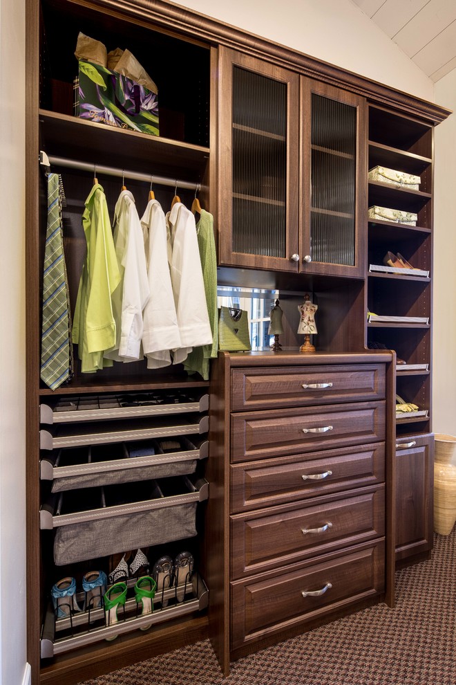 Italian Walnut Reach-In Closet Display - Danville Showroom ...