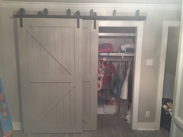 K-Style Barn Door (Bypass Track) - Modern - Wardrobe - Houston - by ...